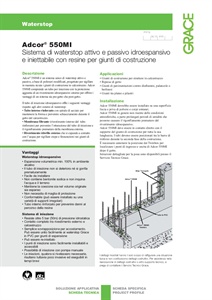 Adcor® 550MI Sistema di waterstop iniettabile By GCP Applied Technologies