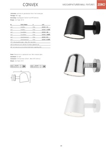 CONVEX | Wall lamp LED steel wall lamp By Zero | design Jens Fager