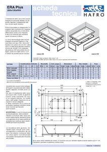 Built-in whirlpool bathtub ERA PLUS 200X120 By Gruppo Geromin
