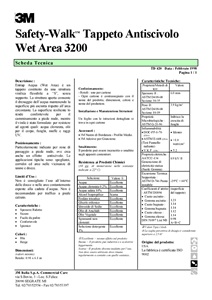 SAFETY-WALK™ WET AREA MATTING 3200 Tappeto antiscivolo By 3M Italia