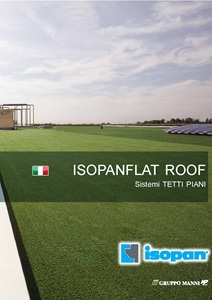 Insulated metal panel for roof ISODECK PVSTEEL By ISOPAN