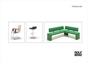 ROLF BENZ 620 | Bench with back By Rolf Benz design BECK DESIGN