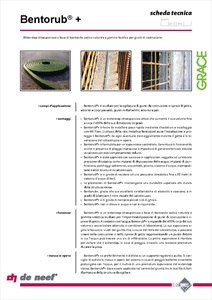 Hydro-expansive and resin waterstop Bentorub® + By GCP Applied Technologies
