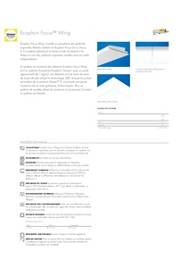 Ecophon Focus™ Wing Faux-plafond acoustique By Saint-Gobain ECOPHON