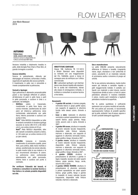 FLOW LEATHER Swivel leather chair with armrests By MDF Italia | design ...