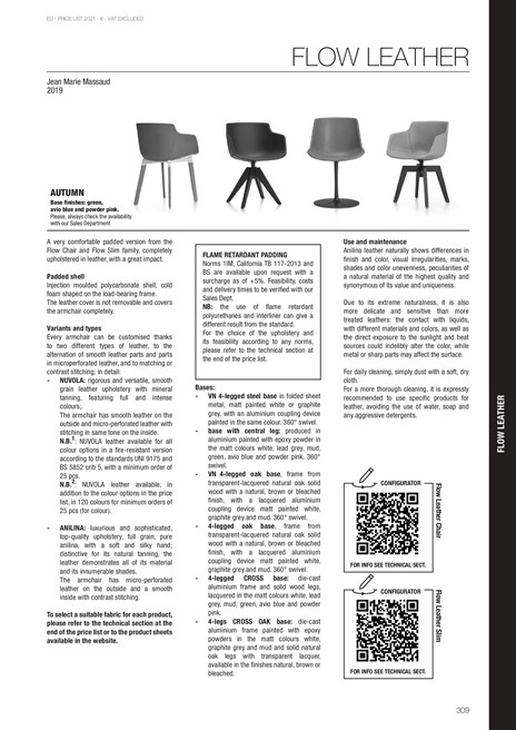 FLOW LEATHER | Swivel chair Flow Collection By MDF Italia design Jean ...