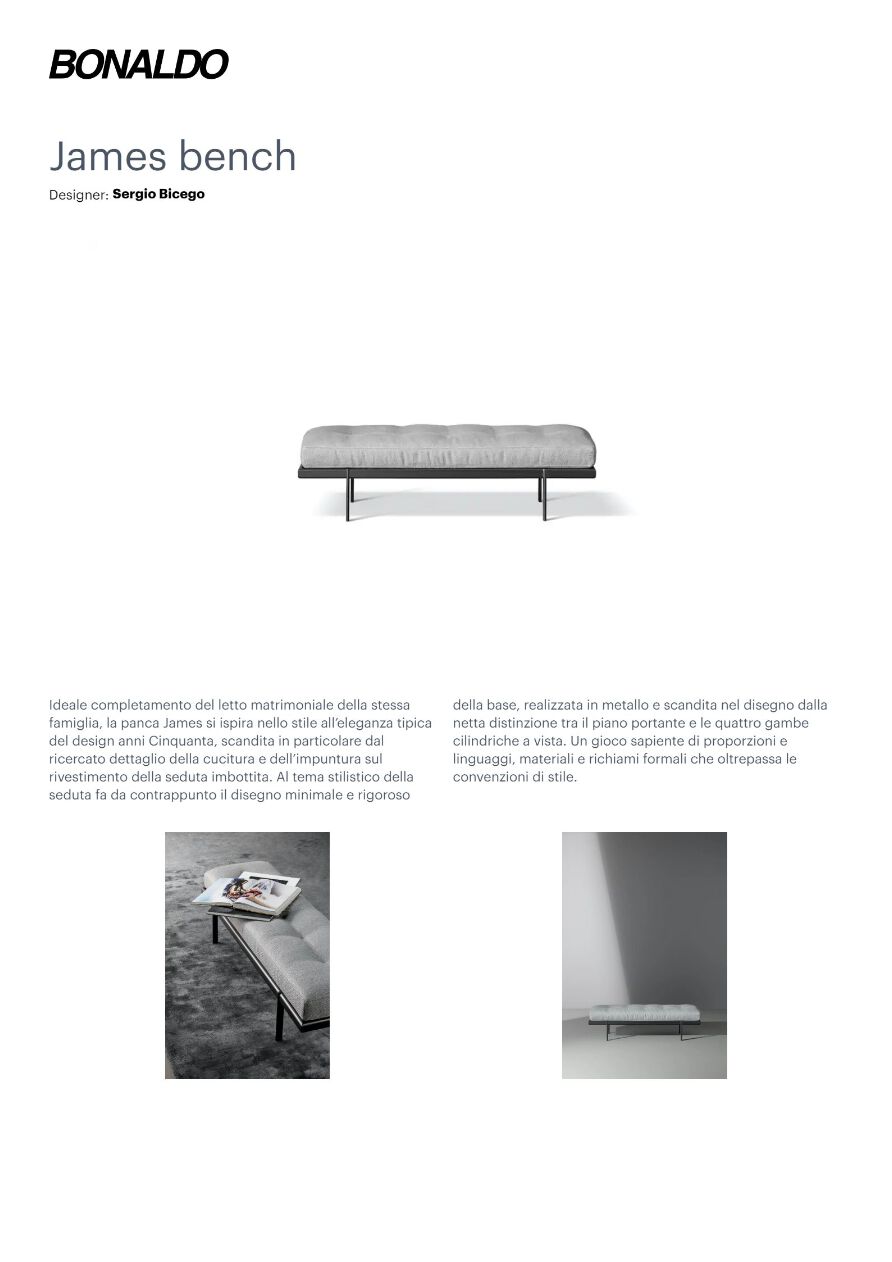 JAMES Panca By Bonaldo