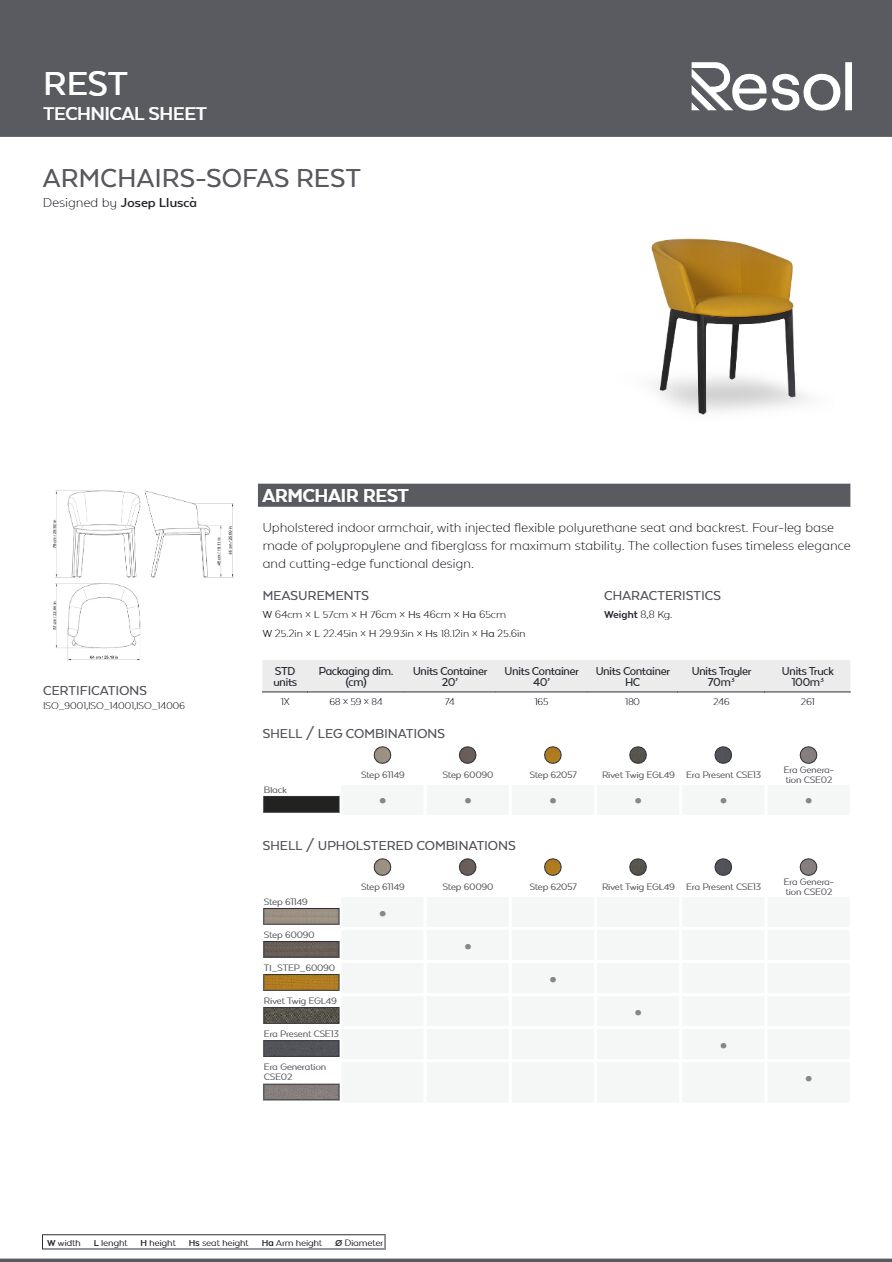 REST LOW Chair By Resol