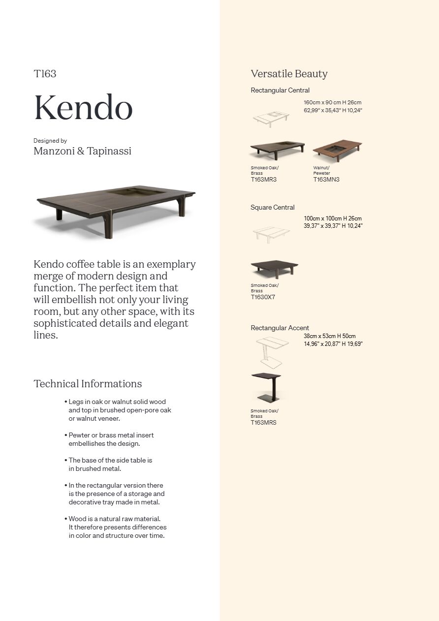 KENDO Coffee table By Natuzzi Italia | design Maurizio Manzoni, Roberto ...
