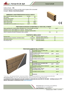 Blocco portante in laterizio FORATO 5X14X28 - Fornaci DCB - Edilportale