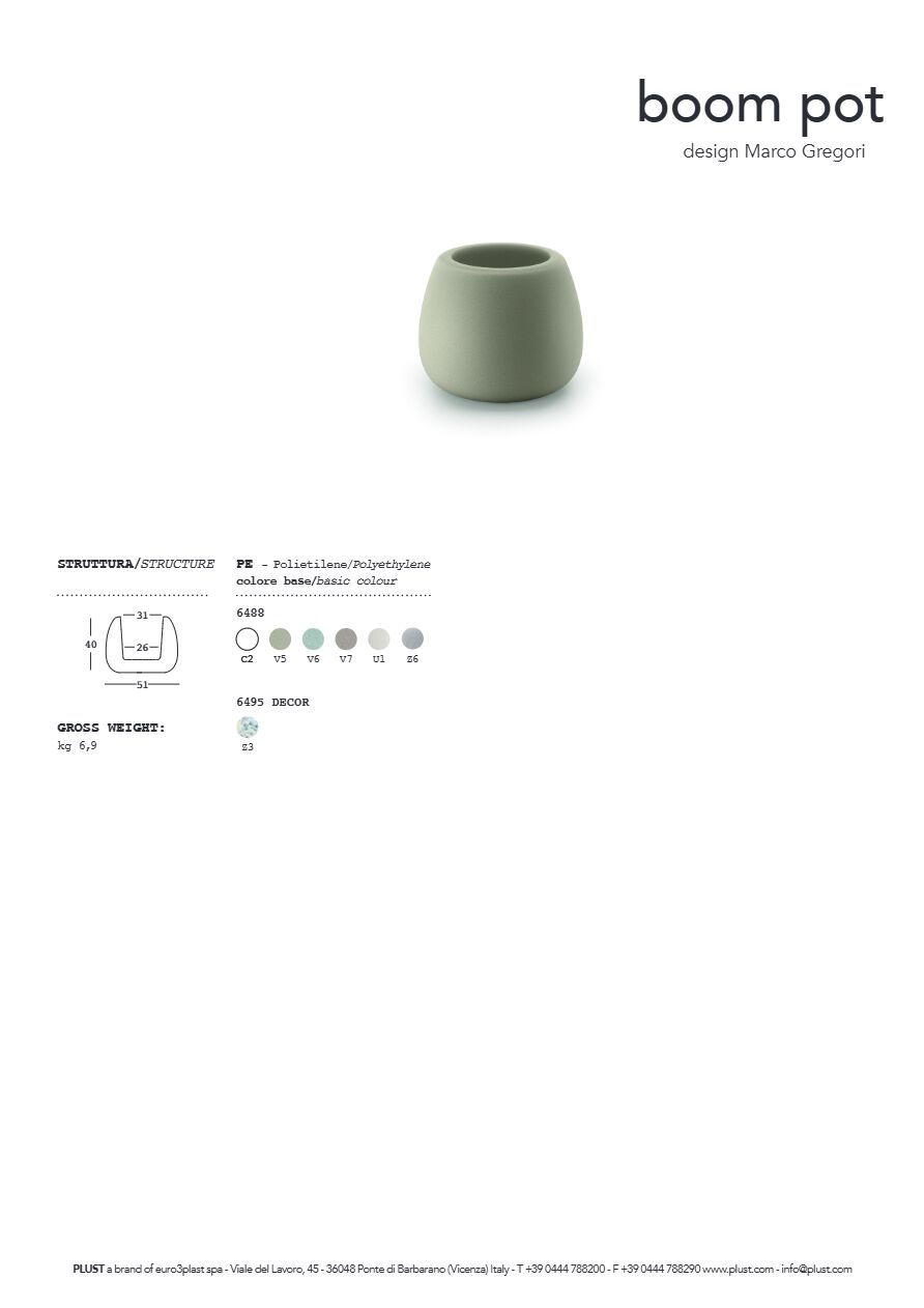 BOOM Garden vase By Plust | design Marco Gregori