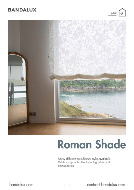 Roman blind Fabric roman blind By Bandalux