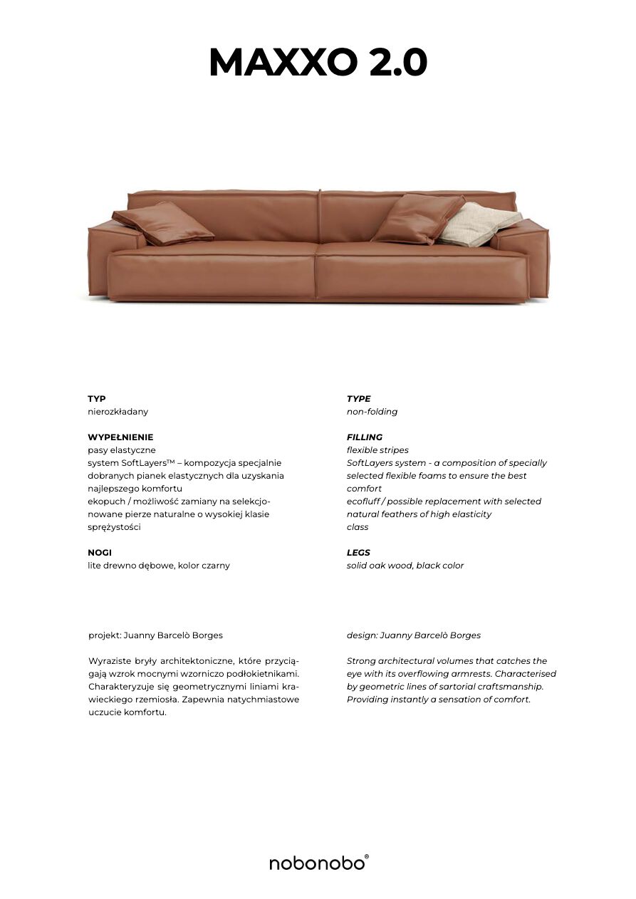 MAXXO 2.0 Sofa By Nobonobo