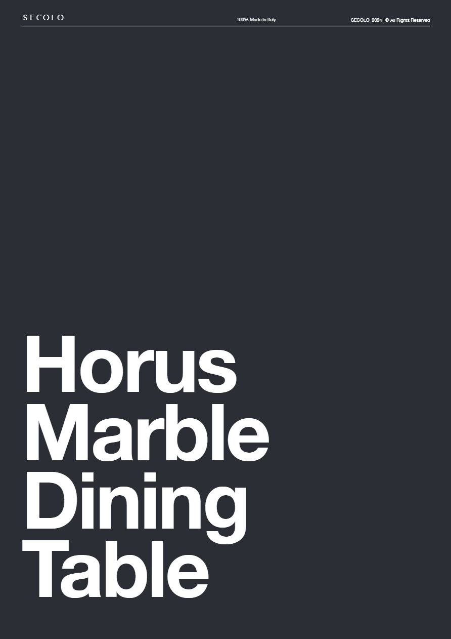HORUS MARBLE Rectangular marble table By Secolo | design Artefatto
