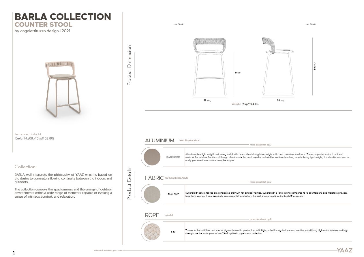 BARLA Garden stool By YAAZ | design angelettiruzza design