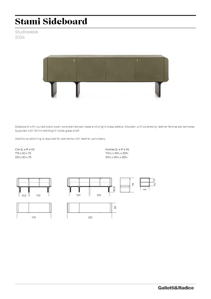 STAMI SIDEBOARD Sideboard By Gallotti&Radice