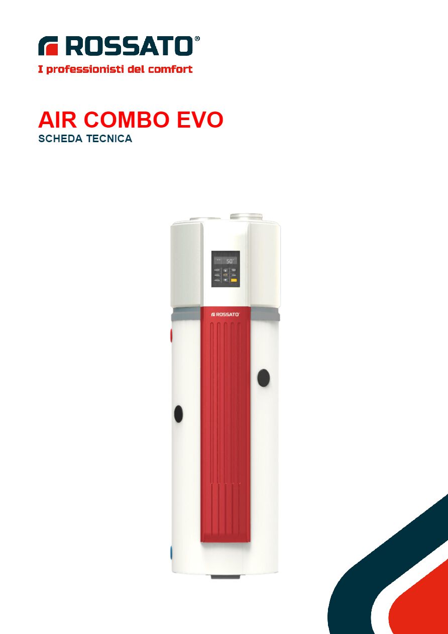 AIR COMBO EVO Boiler a pompa di calore con scambiatore By Rossato S.p.A.