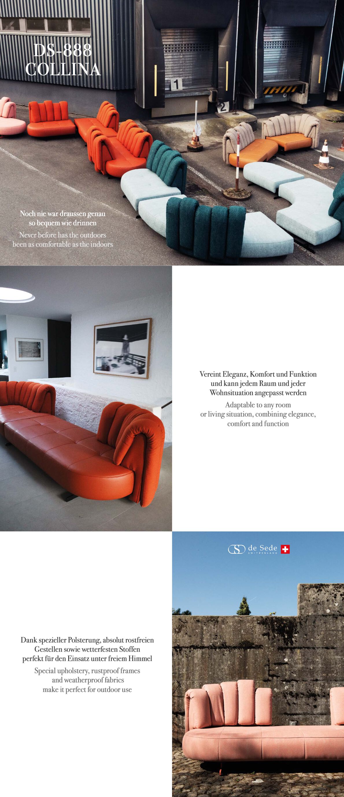 DS-888 COLLINA Sofa By de Sede