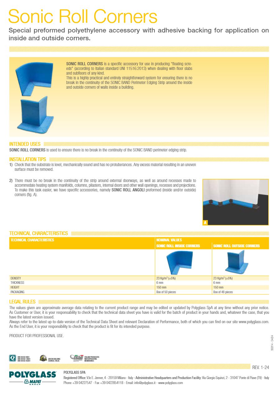 SONIC Seal and joint for insulation product By POLYGLASS
