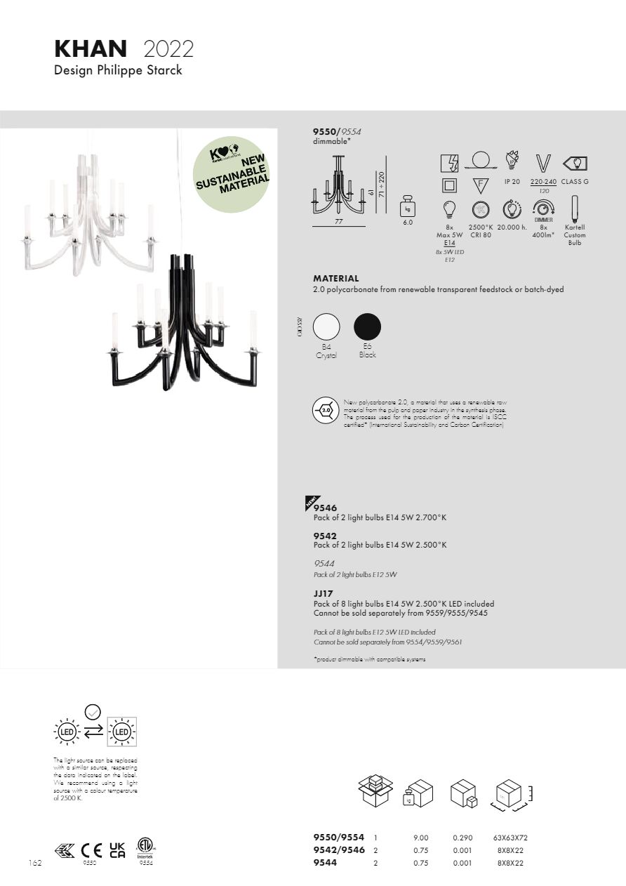 KHAN Pendant lamp By Kartell