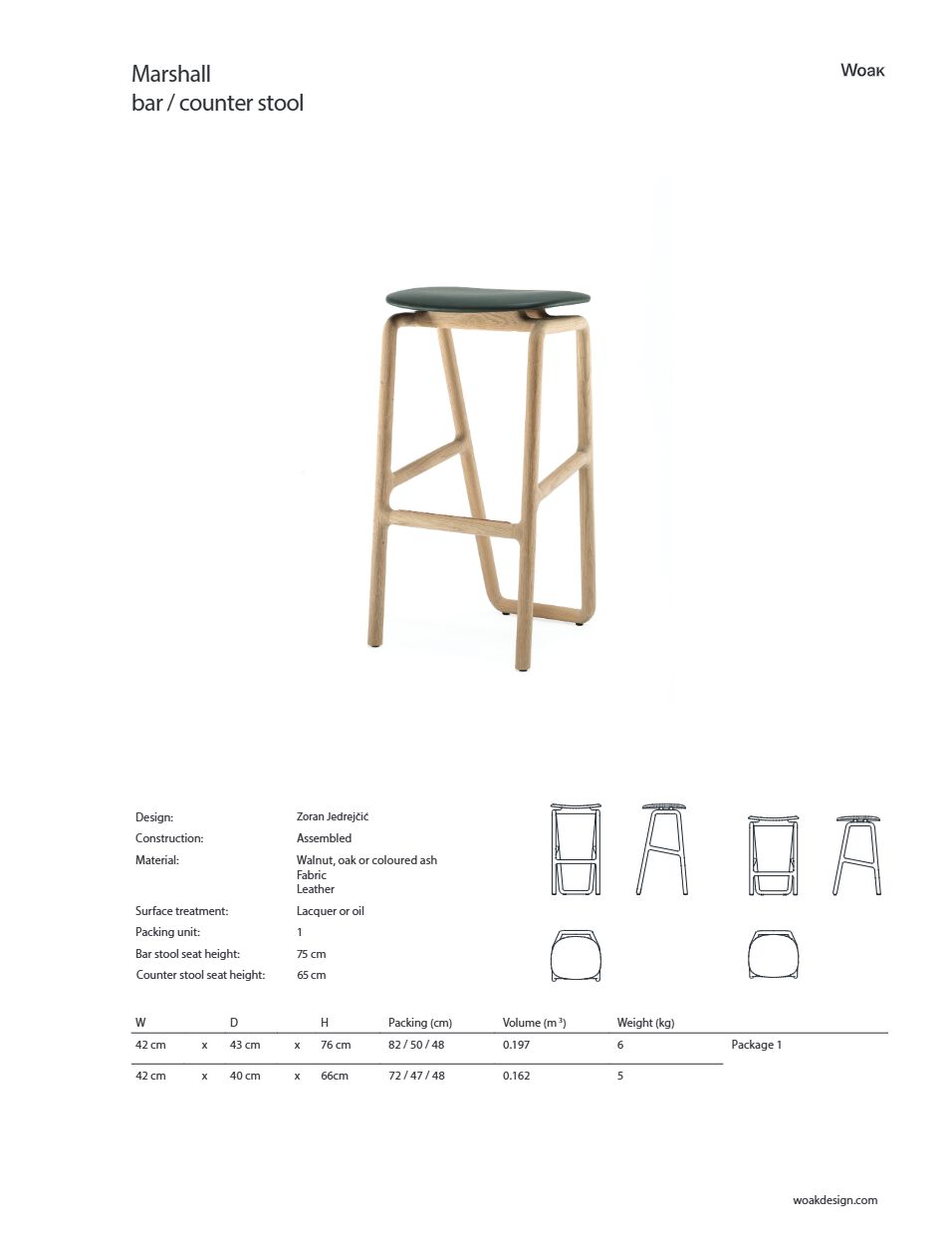 MARSHALL Stool By Woak