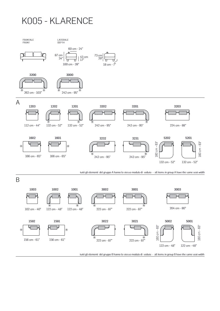 KLARENCE Fabric sofa By NICOLINE