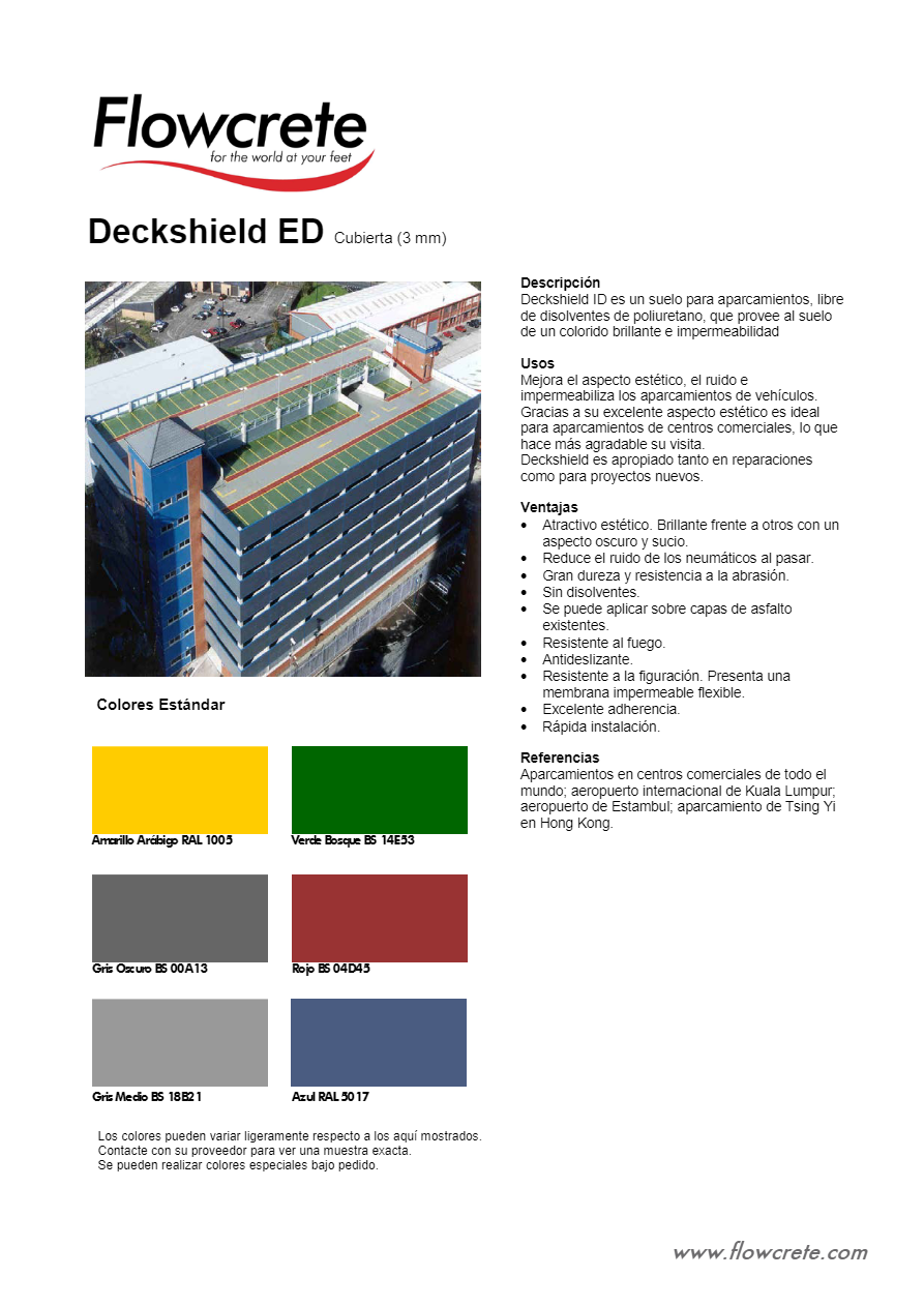 DECKSHIELD ED Pavimento industrial By Tremco CPG Europe