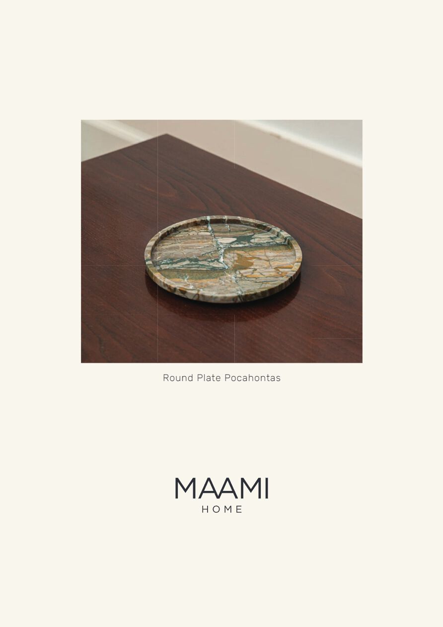 ROUND PLATE POCAHONTAS Tray By Maami Home | design Fábio Teixeira