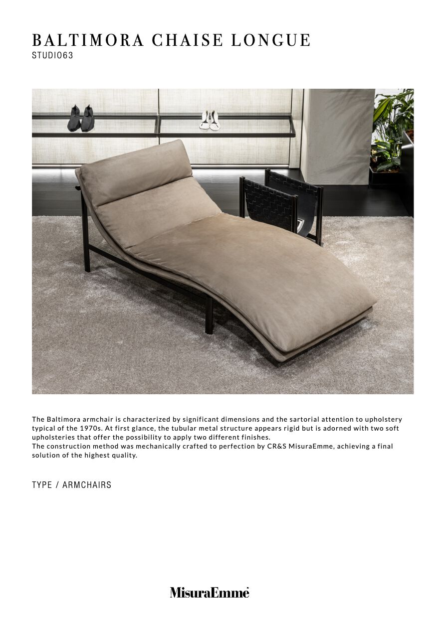 BALTIMORA Chaise longue By MisuraEmme